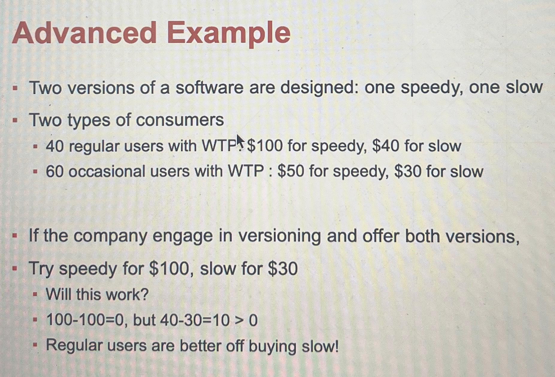Advanced ExampleTwo versions of a software are | Chegg.com