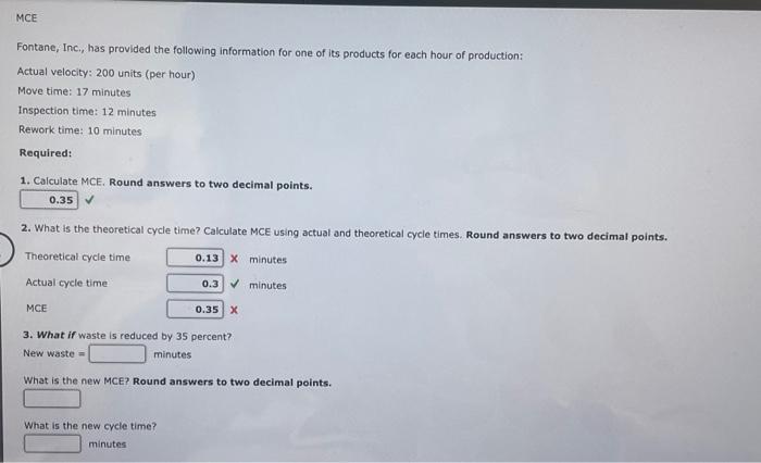 Solved Fontane, Inc., has provided the following information | Chegg.com