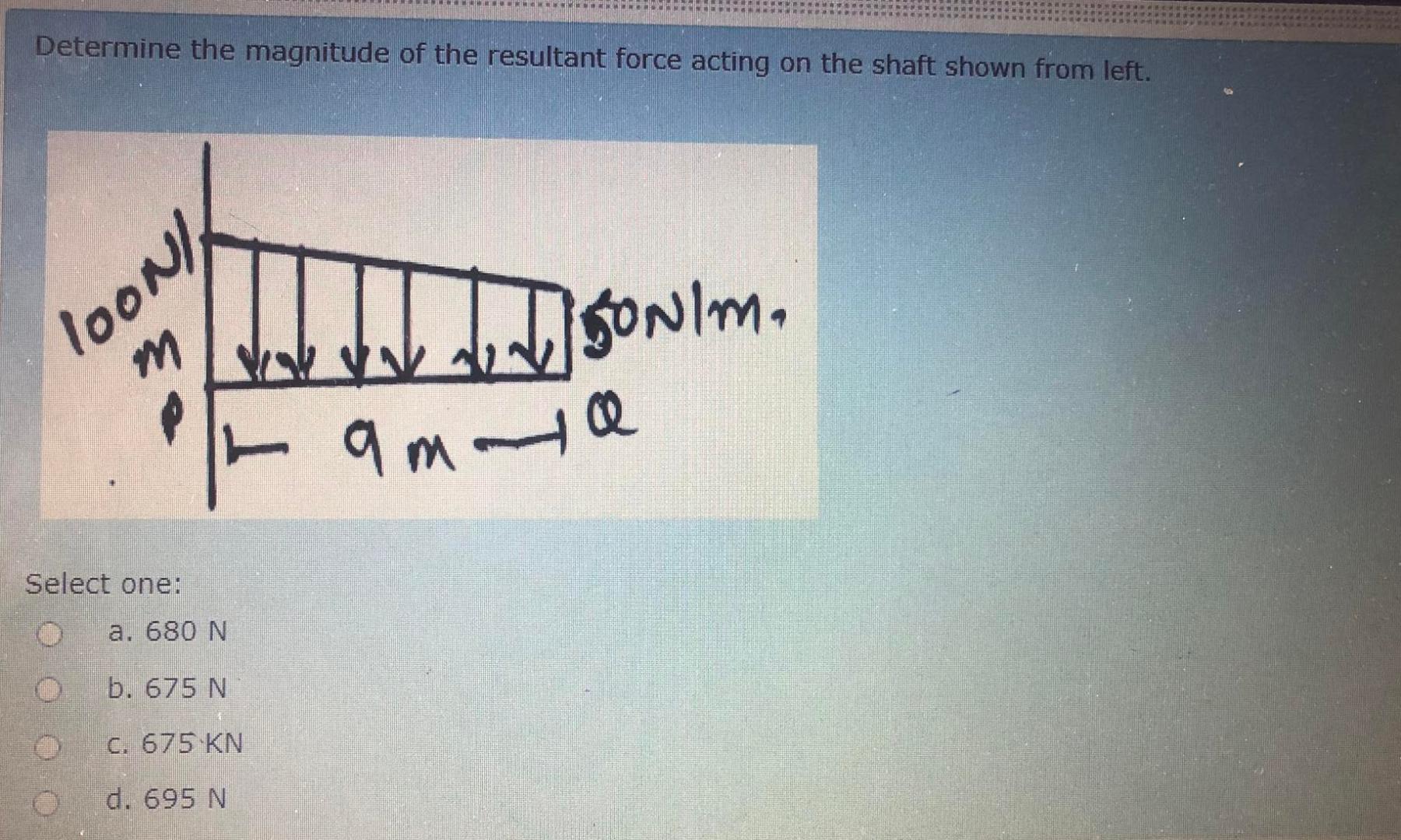 Solved Determine the magnitude of the resultant force acting | Chegg.com