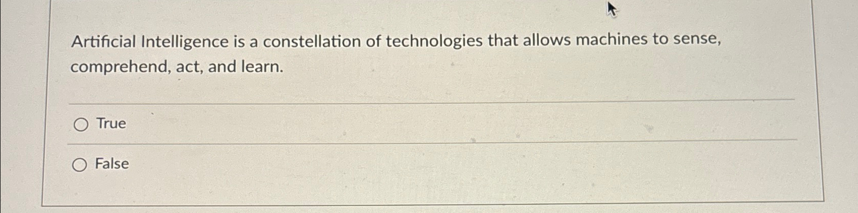 Solved Artificial Intelligence is a constellation of | Chegg.com