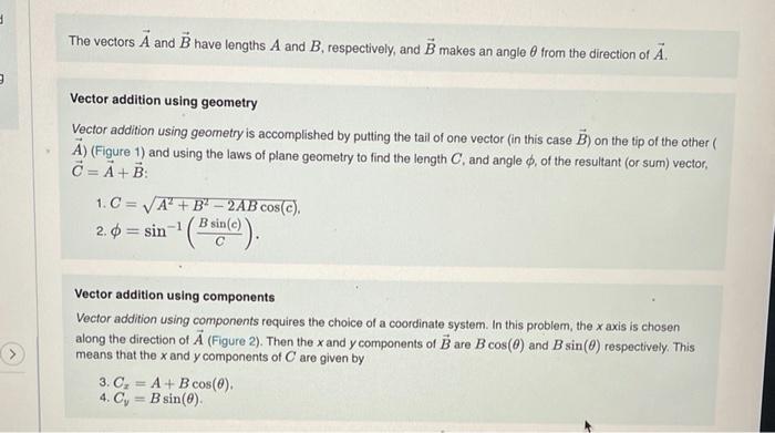 Solved Vector addition using components Vector addition | Chegg.com
