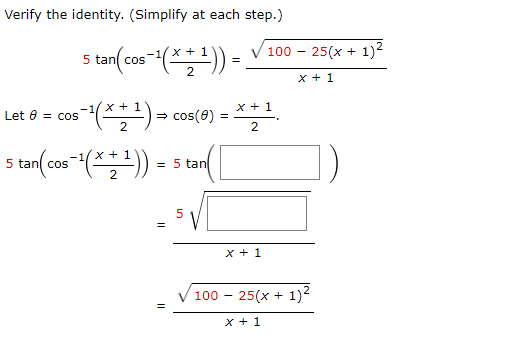 Solved Verify the identity. (Simplify at each | Chegg.com