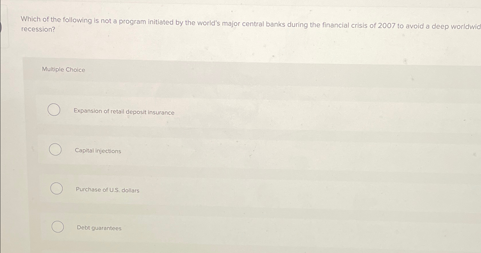 Solved Which of the following is not a program initiated by | Chegg.com