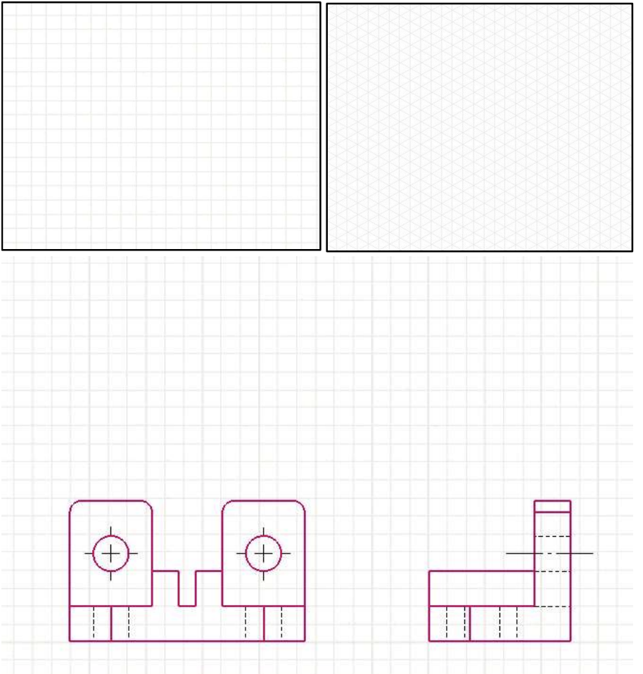 The oblique cabinet, isometric, and top projection | Chegg.com