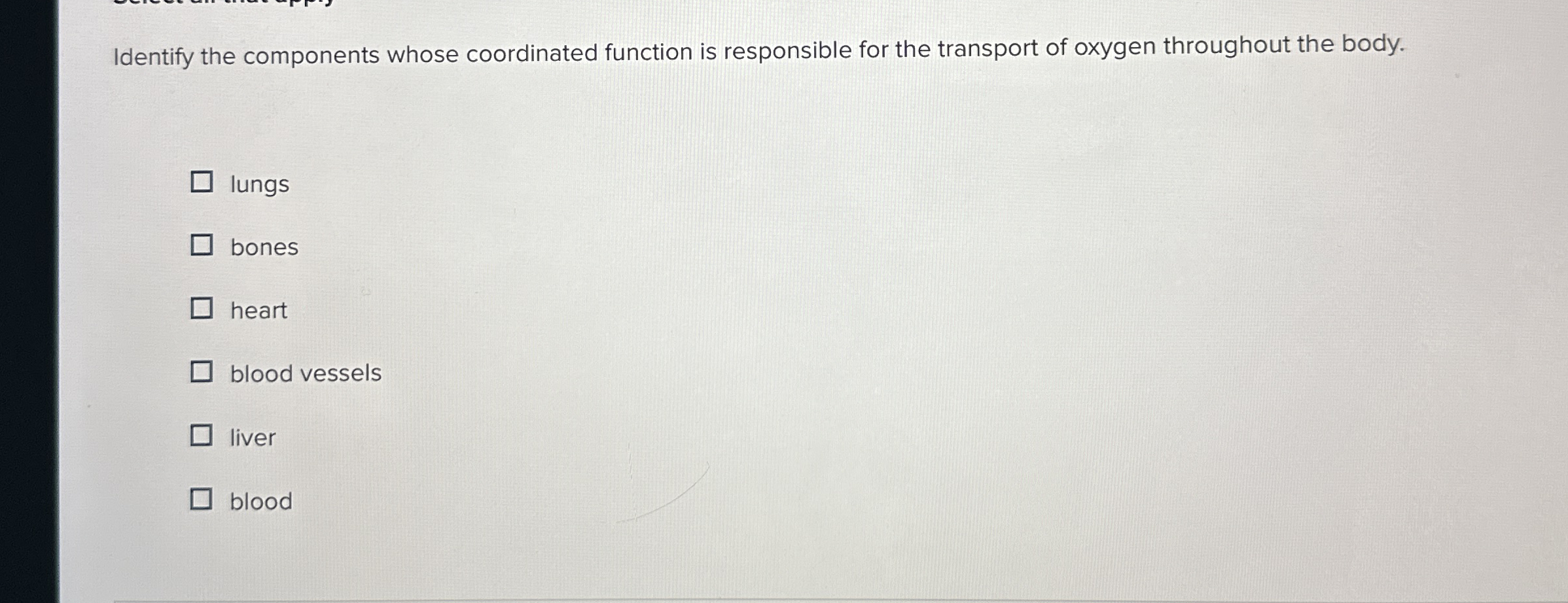 Solved Identify the components whose coordinated function is | Chegg.com