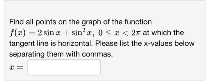 Solved Find all points on the graph of the function | Chegg.com