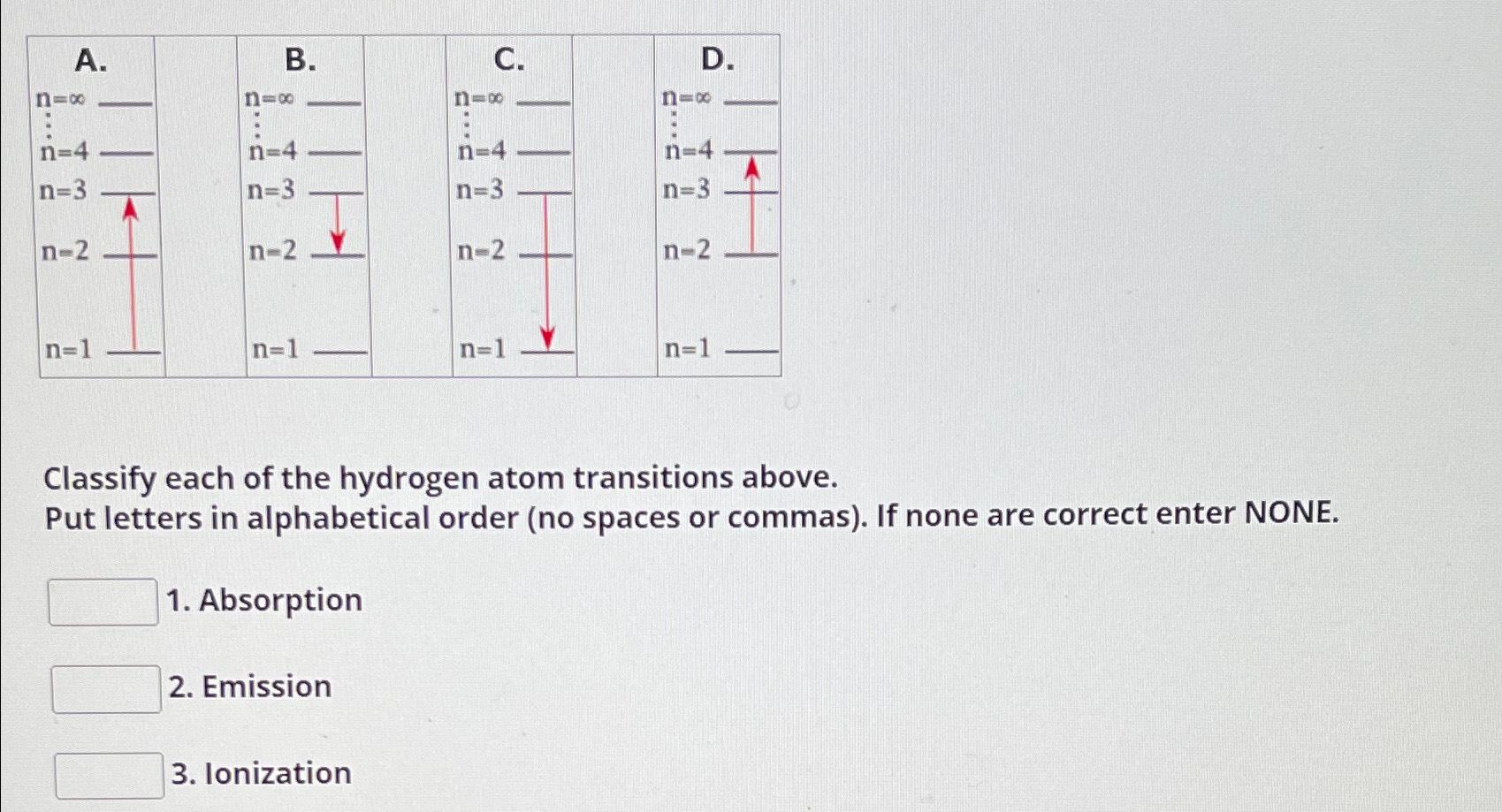 Solved \table[[A.,B.,C.,D.],[\table[[n=∞ | Chegg.com