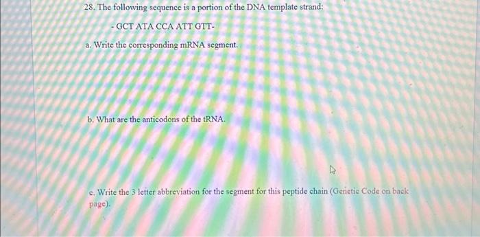 [Solved]: 28. The following sequence is a portion of the D