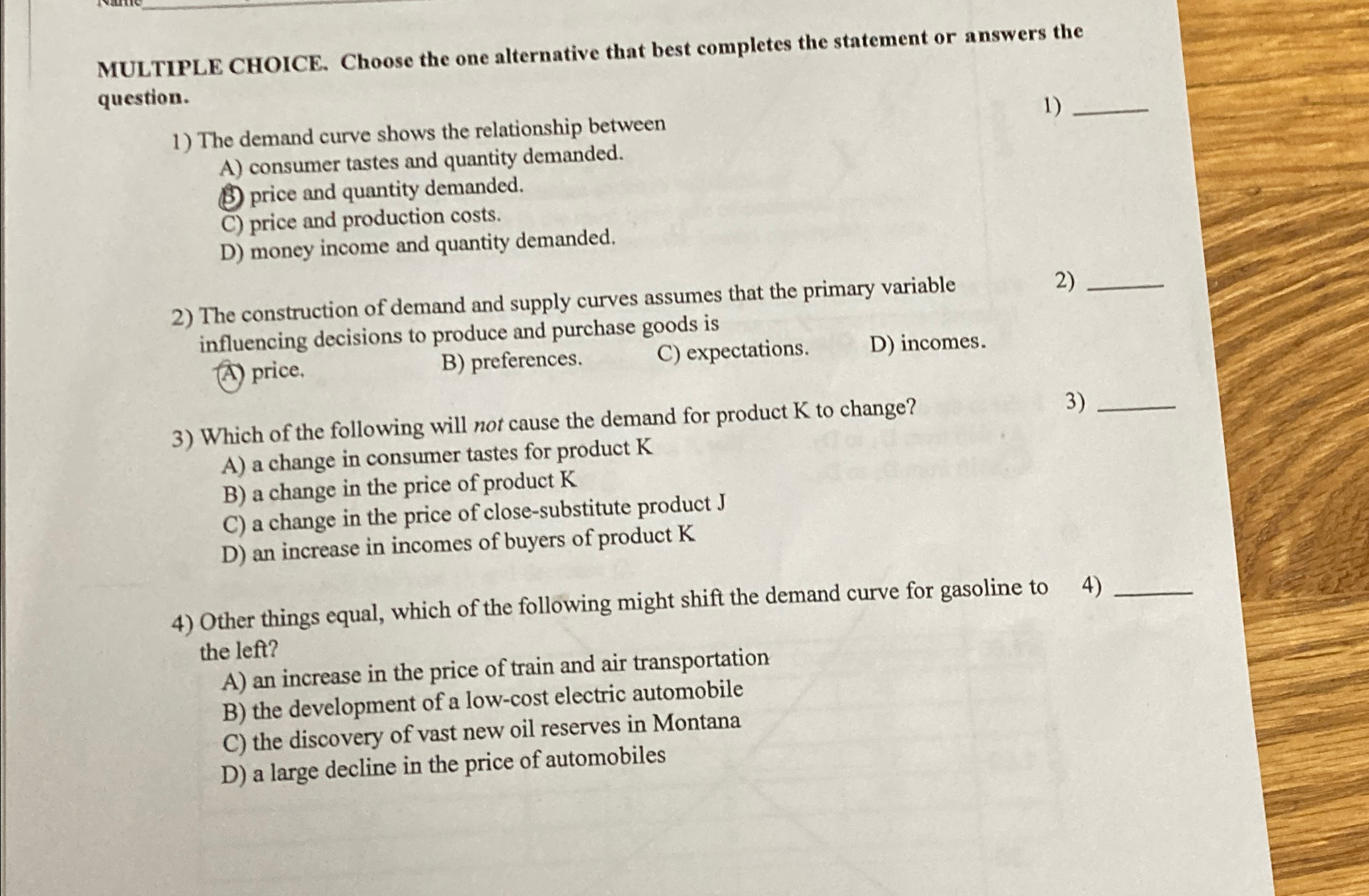 Solved MULTIPLE CHOICE. Choose the one alternative that best | Chegg.com