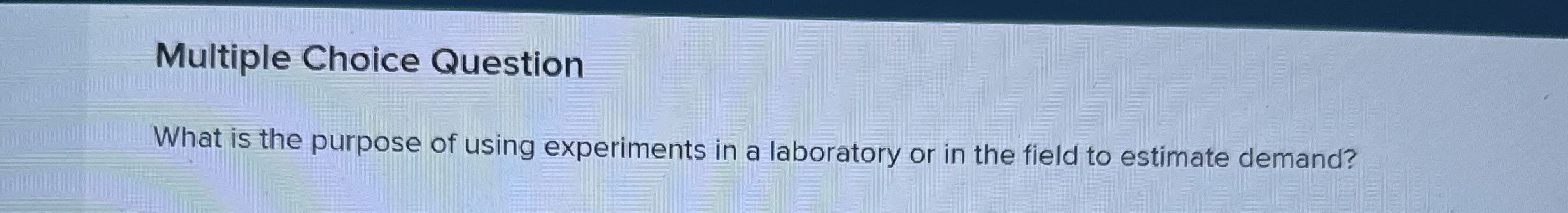 Solved Multiple Choice QuestionWhat is the purpose of using | Chegg.com
