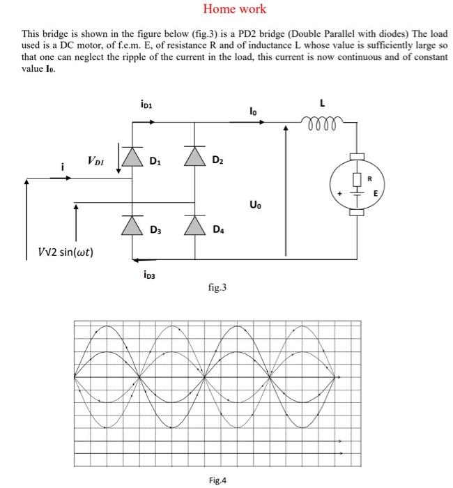 Solved Home work This bridge is shown in the figure below | Chegg.com