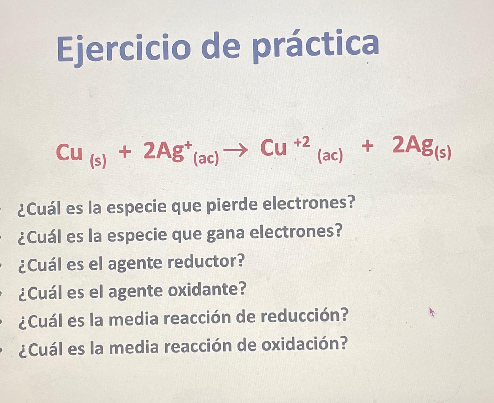Solved Ejercicio de | Chegg.com