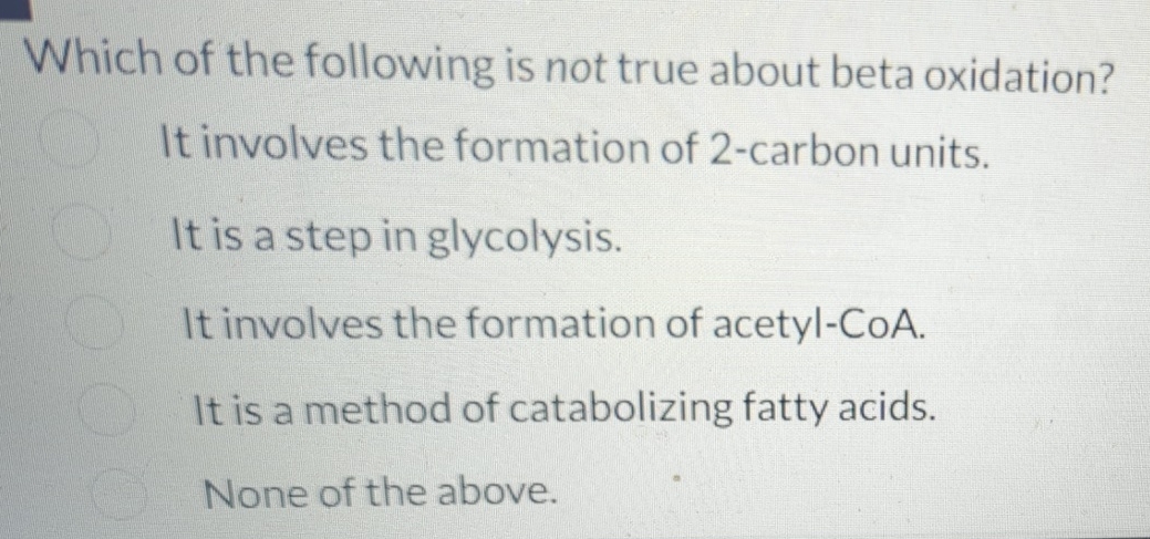 Solved Which of the following is not true about beta | Chegg.com