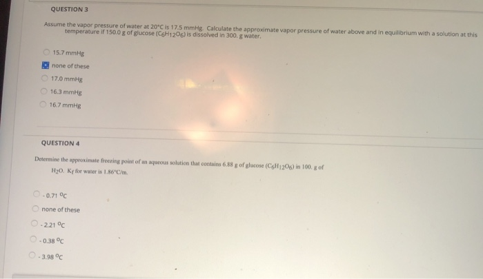 Solved Calculate the approximate freezing point of a | Chegg.com