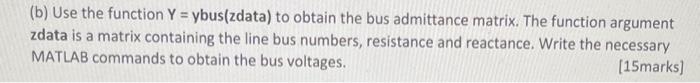 Solved A power system network is shown in Figure Q2 The | Chegg.com