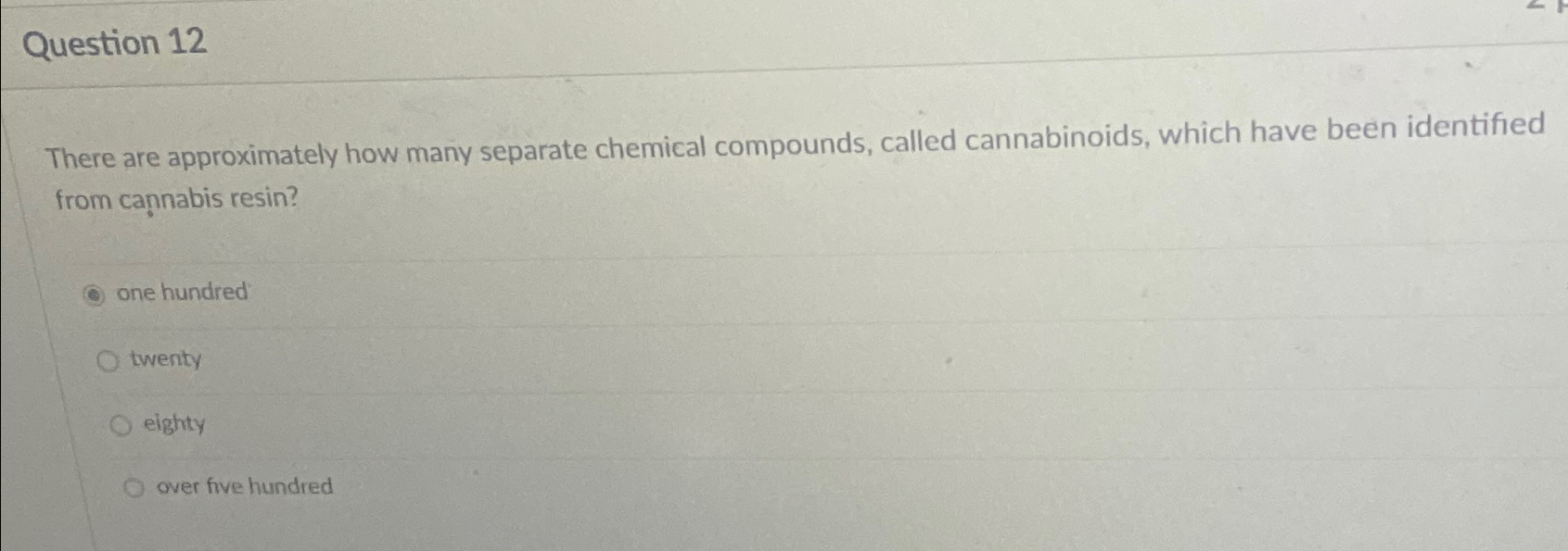 Solved Question 12There are approximately how many separate | Chegg.com