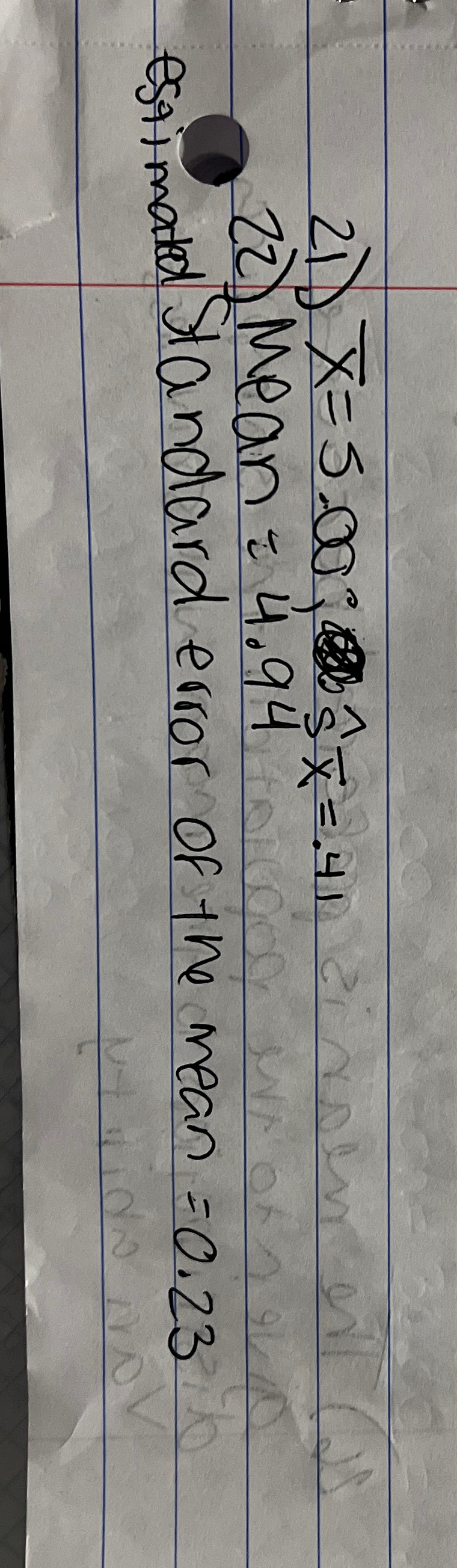 Solved Compare the estimated standard error of the mean. | Chegg.com