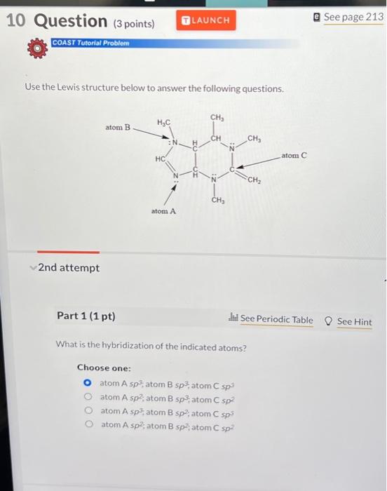Solved 10 Question (3 points) COAST Tutorial Problem Use the | Chegg.com