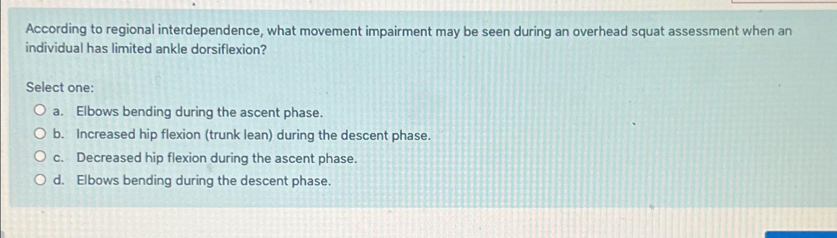 Solved According to regional interdependence, what movement | Chegg.com