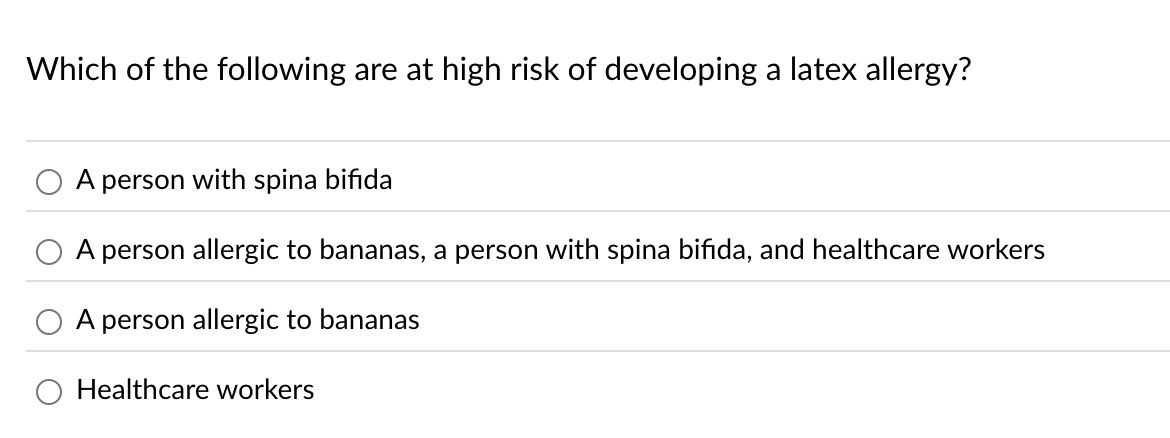 Solved Which of the following are at high risk of developing | Chegg.com
