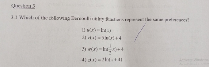Solved Question 33.1 ﻿Which of the following Bernoulli | Chegg.com