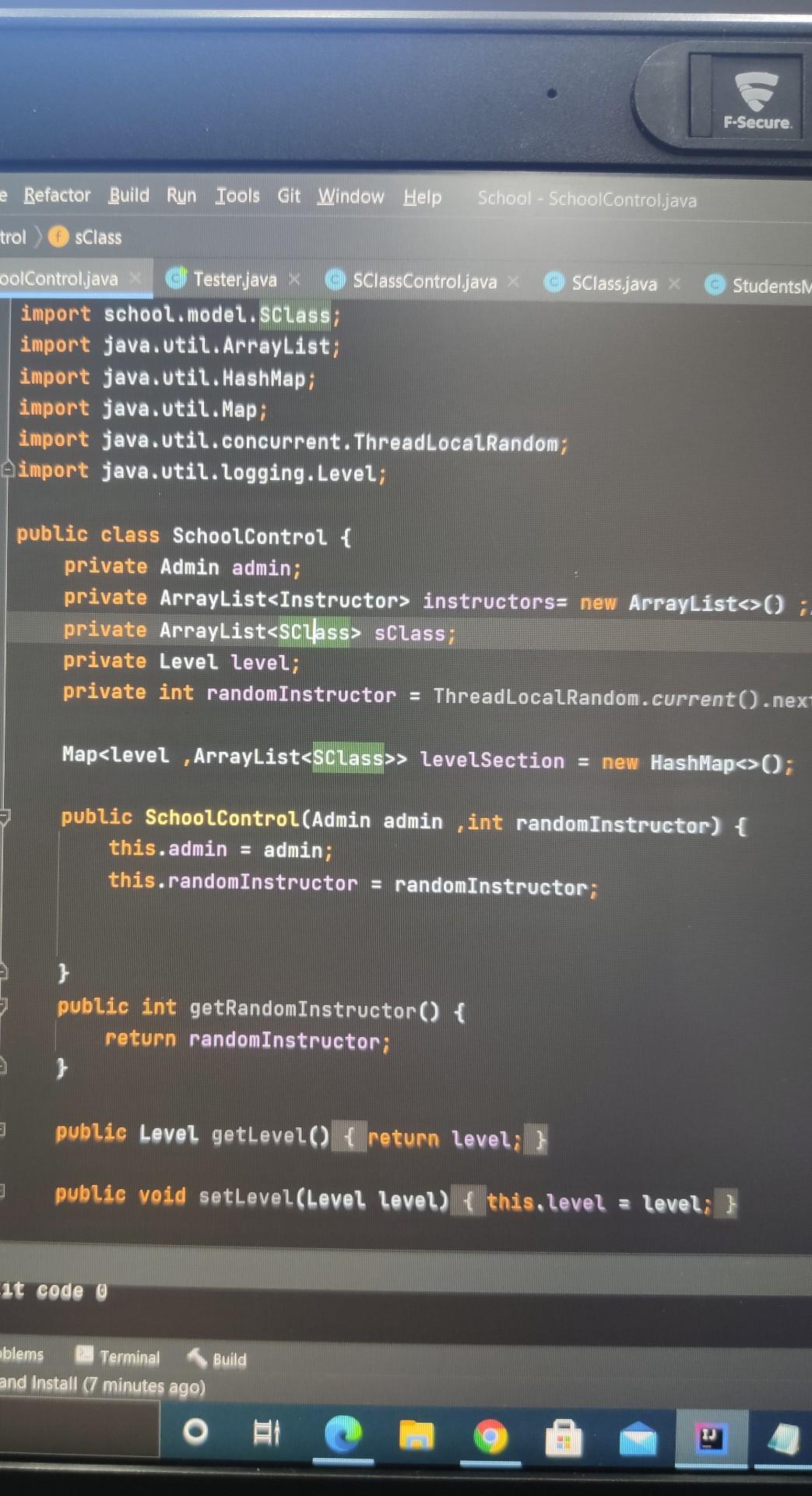 Solved lyze Refactor Build Run Tools Git Window Help School | Chegg.com