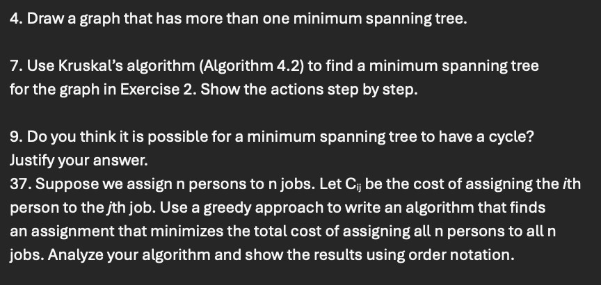 Solved 4.Draw a graph that has more than one minimum | Chegg.com