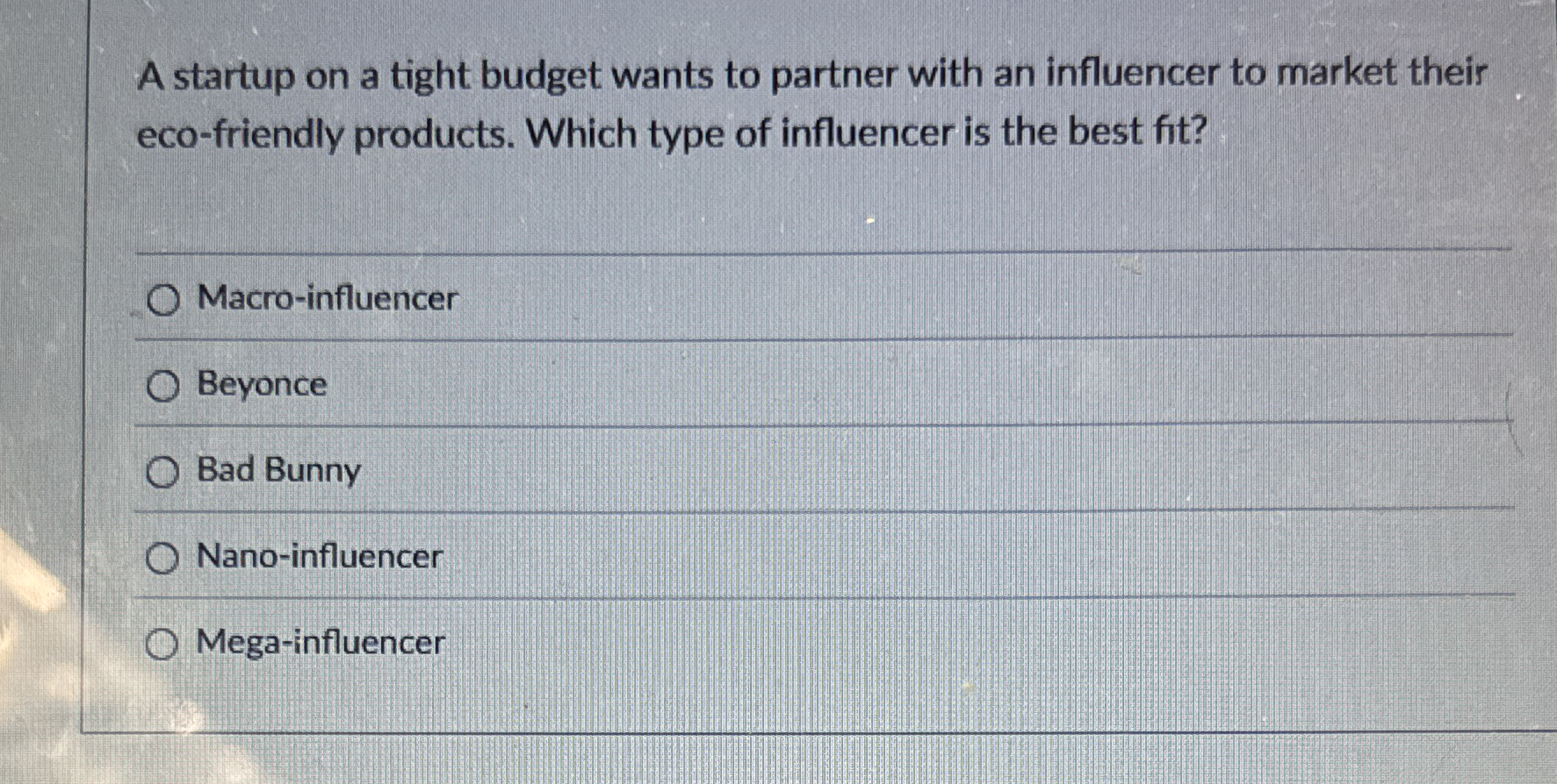 Solved A startup on a tight budget wants to partner with an | Chegg.com