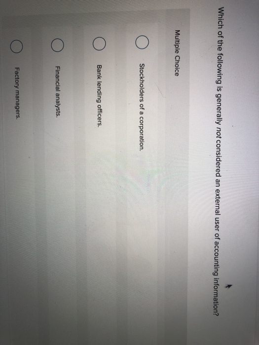 Solved Generally accepted accounting principles: Multiple | Chegg.com