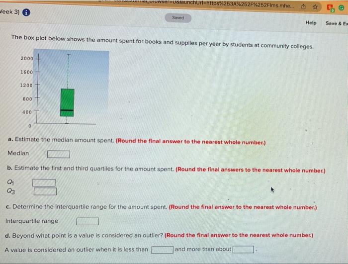 Solved Uwser uglaunchurl=https 252F%252Fims.mhe... Week 3) 0 | Chegg.com