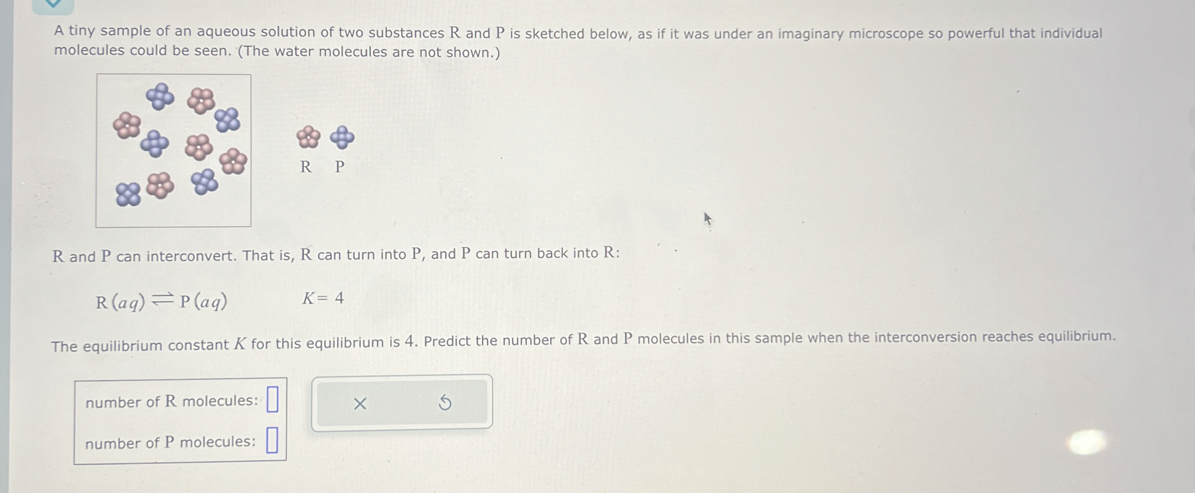 Solved A tiny sample of an aqueous solution of two | Chegg.com