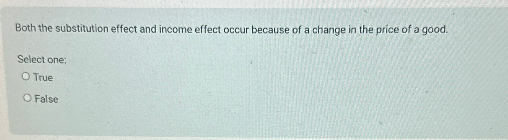 Solved Both the substitution effect and income effect occur | Chegg.com