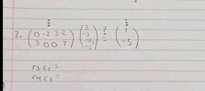 Solved System: 5x1−3x2+2x4=53x2−4x3+x5=2−x1+4x5=0 What is | Chegg.com