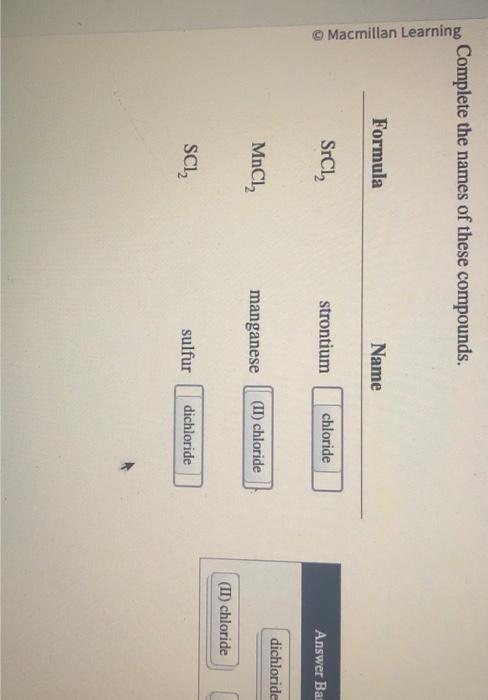 Solved Complete the names of these compounds. | Chegg.com