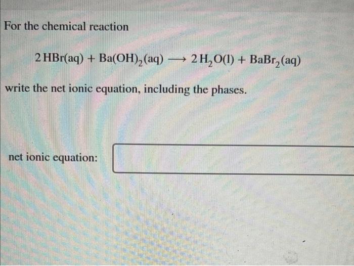 Solved For the chemical reaction | Chegg.com