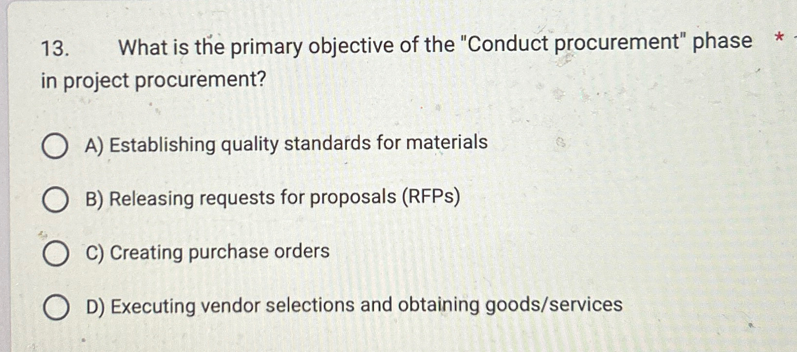 Solved What is the primary objective of the "Conduct | Chegg.com