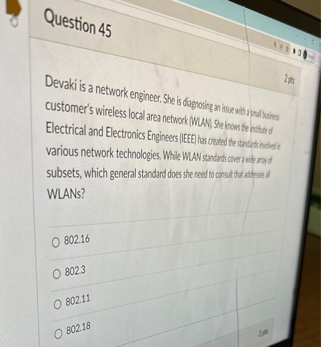 Solved Devaki is a network engineer. She is diagnosing an | Chegg.com