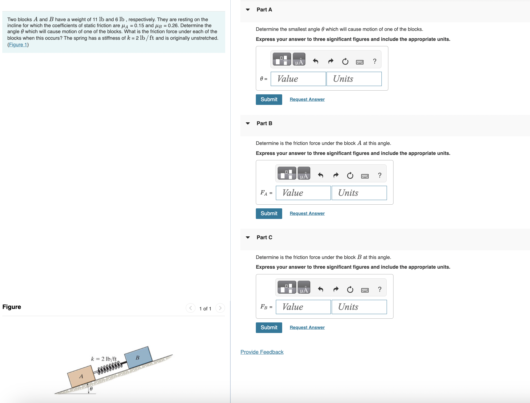 Solved PLEASE ANSWER ASAP WILL RATE WELL Two blocks A and B | Chegg.com