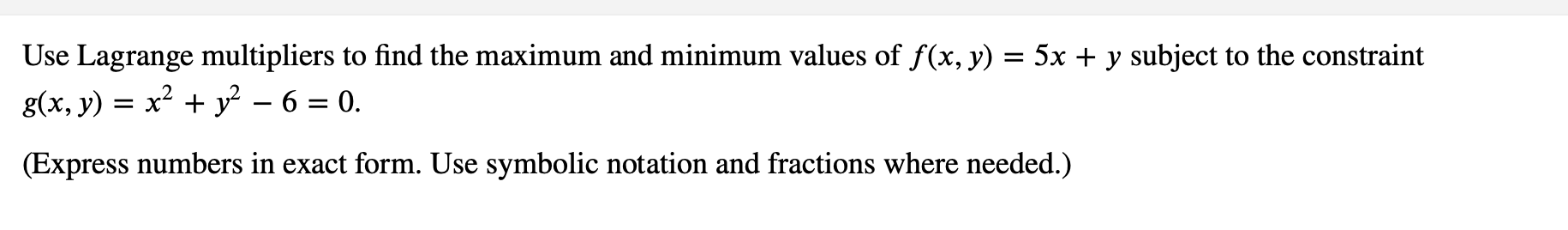 Solved Use Lagrange multipliers to find the maximum and | Chegg.com