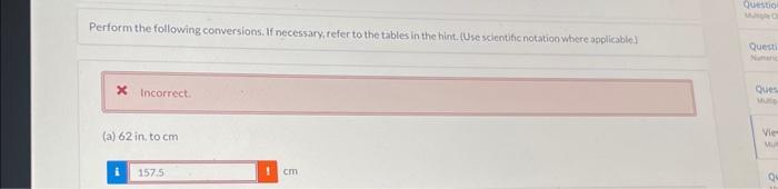 Solved Perform the following conversions. If necessary, | Chegg.com