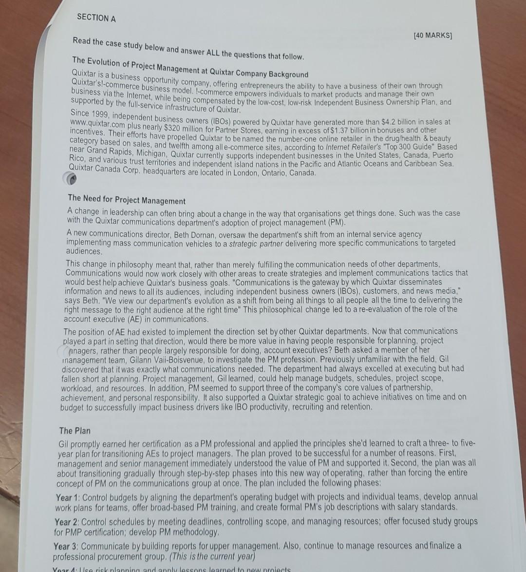 Solved when attempting to identify project risks there are | Chegg.com