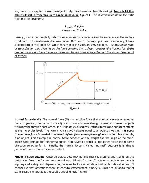 Solved Friction Objective This lab has the following | Chegg.com