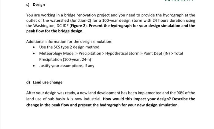 Solved c) Design You are working in a bridge renovation | Chegg.com