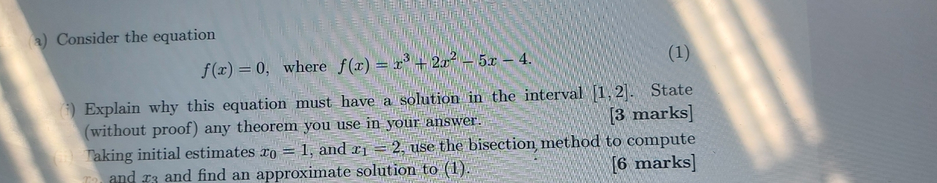 Solved Consider the equationf(x)=0, ﻿where | Chegg.com