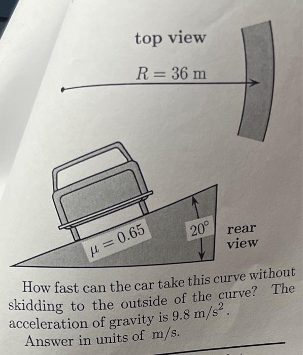 Solved 01510.0 points A highway curves to the left with | Chegg.com