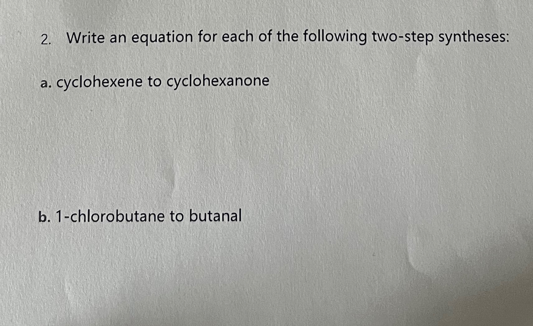 Solved Write an equation for each of the following two-step | Chegg.com