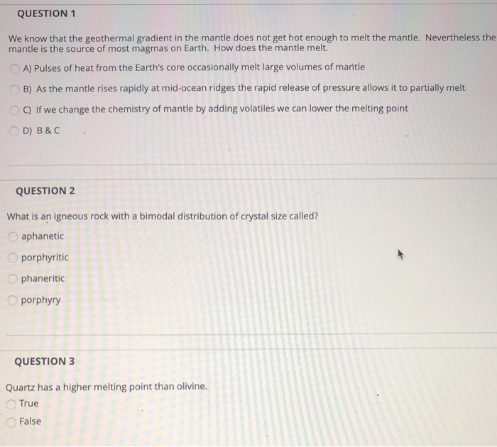 Solved QUESTION 1 We know that the geothermal gradient in | Chegg.com