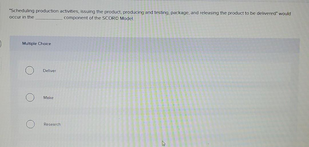 Solved Technological developments in supply chain management | Chegg.com