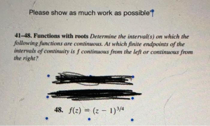Please show as much work as possible 41-48. Functions | Chegg.com