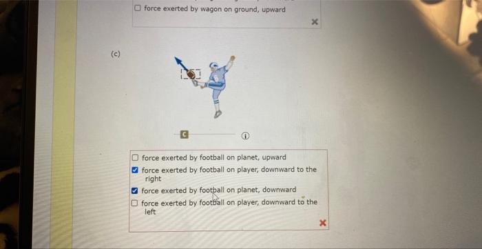 Force Exerted By Wagon On Ground Upward C Force